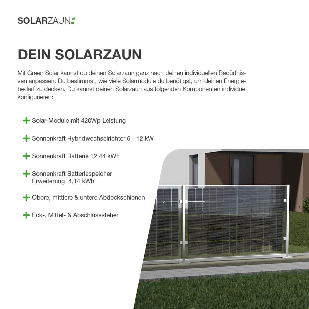Solarzaun - Kofiguriere JETZT deinen eigenen PV-Zaun kaufen!